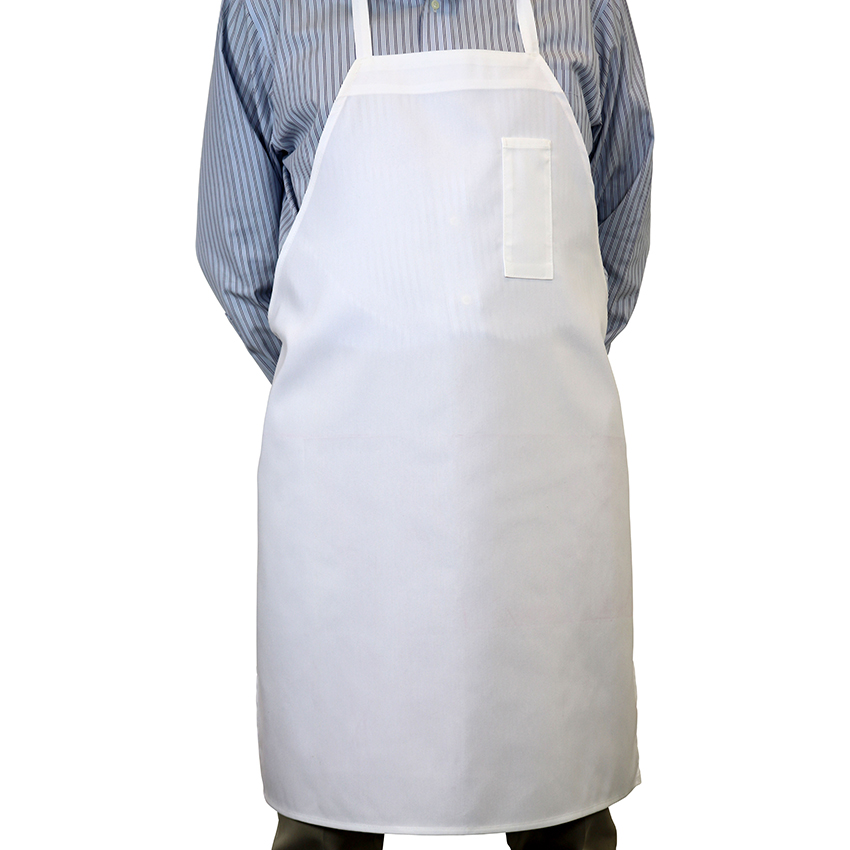 White Spun Polyester-Apron