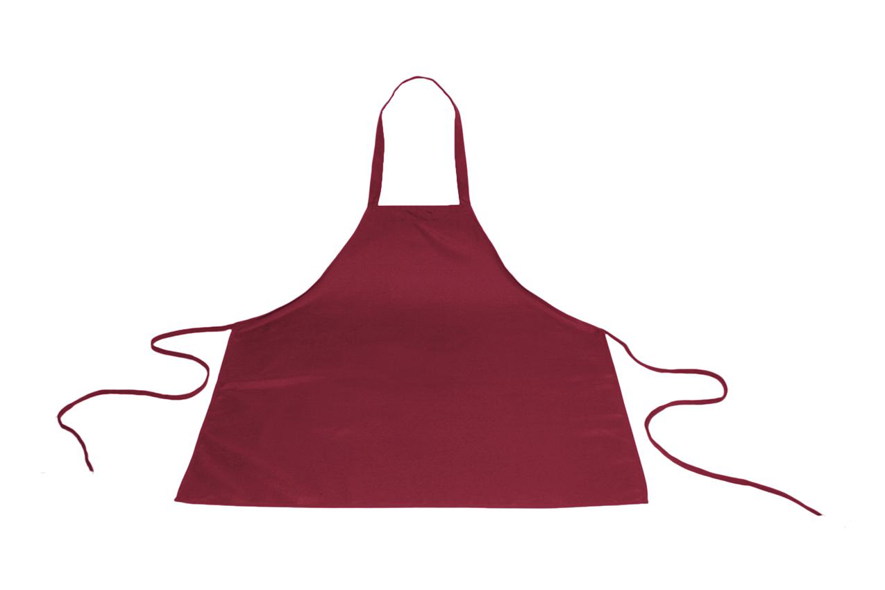 Burgundy Spun Polyester-Apron