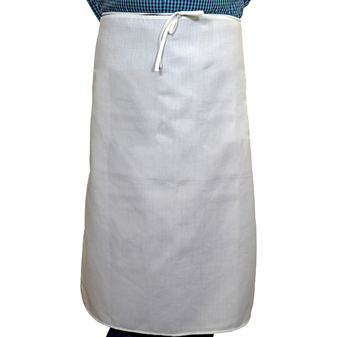 White Spun Polyester-Apron